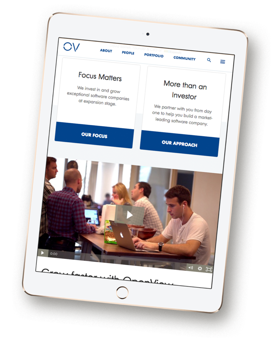 Case Study: OpenView Partners Redesign - Easily Amused